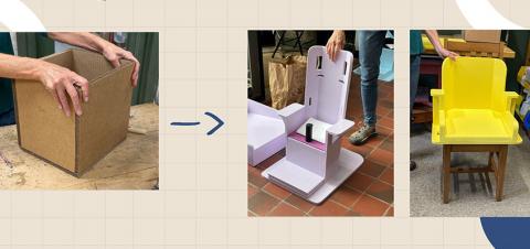 Treatment process for Creating Humidity-Resistant Cardboard Chairs ...